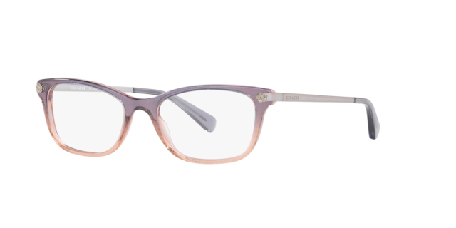 HC6142: Shop Coach Pink/Purple Rectangle Eyeglasses at LensCrafters