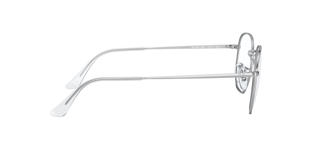 RX6448: Shop Ray-Ban Silver/Gunmetal/Grey Round Eyeglasses at LensCrafters